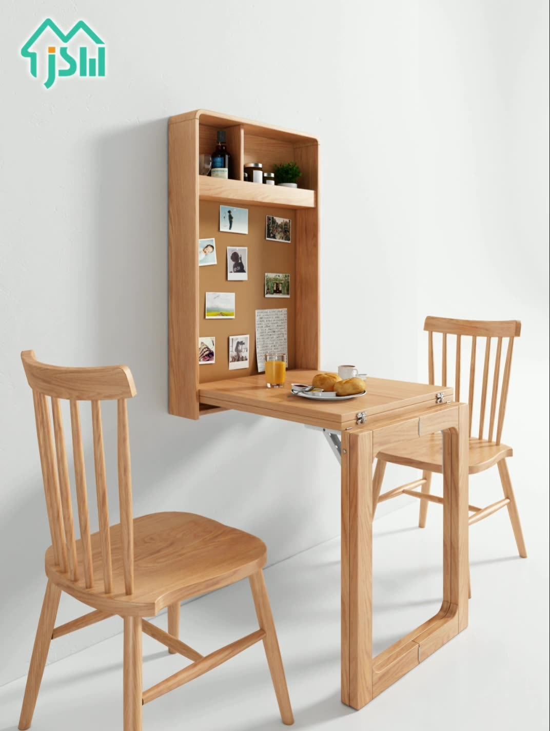 American Relax Style Home Furniture Wooden Folding Dining Table Against ...