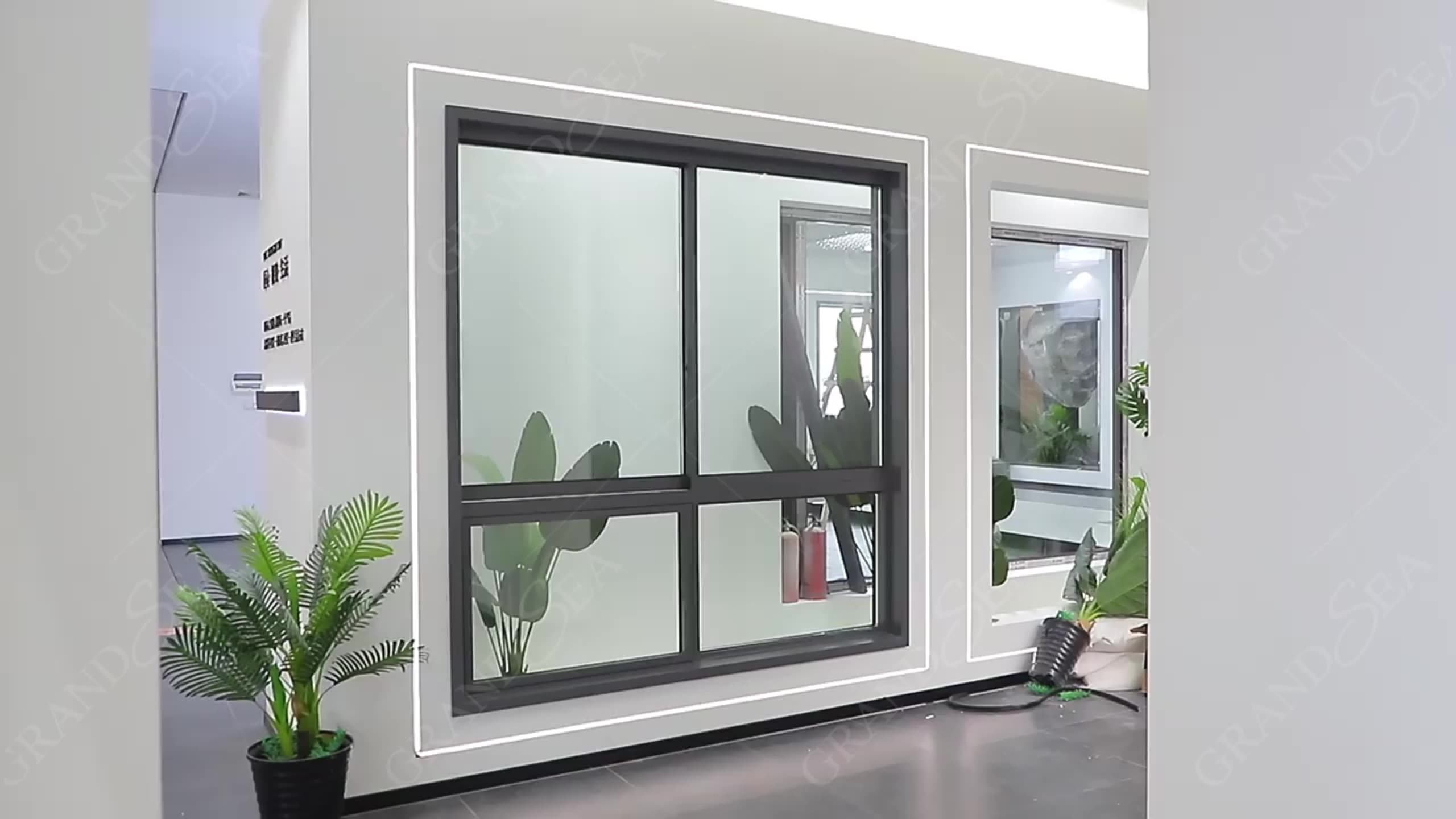 Modern Interior Simple Hurricane Impact Proof Office Sliding Glass ...
