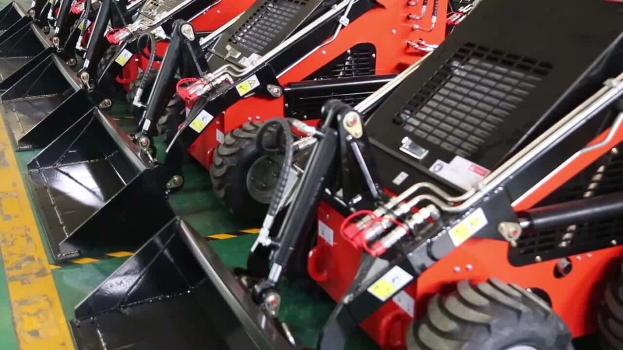 Free Shipping Operating Weight 380kg 23hp 27hp Mini Tracked Skid Steer ...