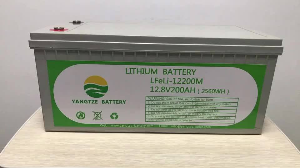 5 Years Warranty Deep Cycle 12v 200ah Lithium Battery Pack For Solar ...