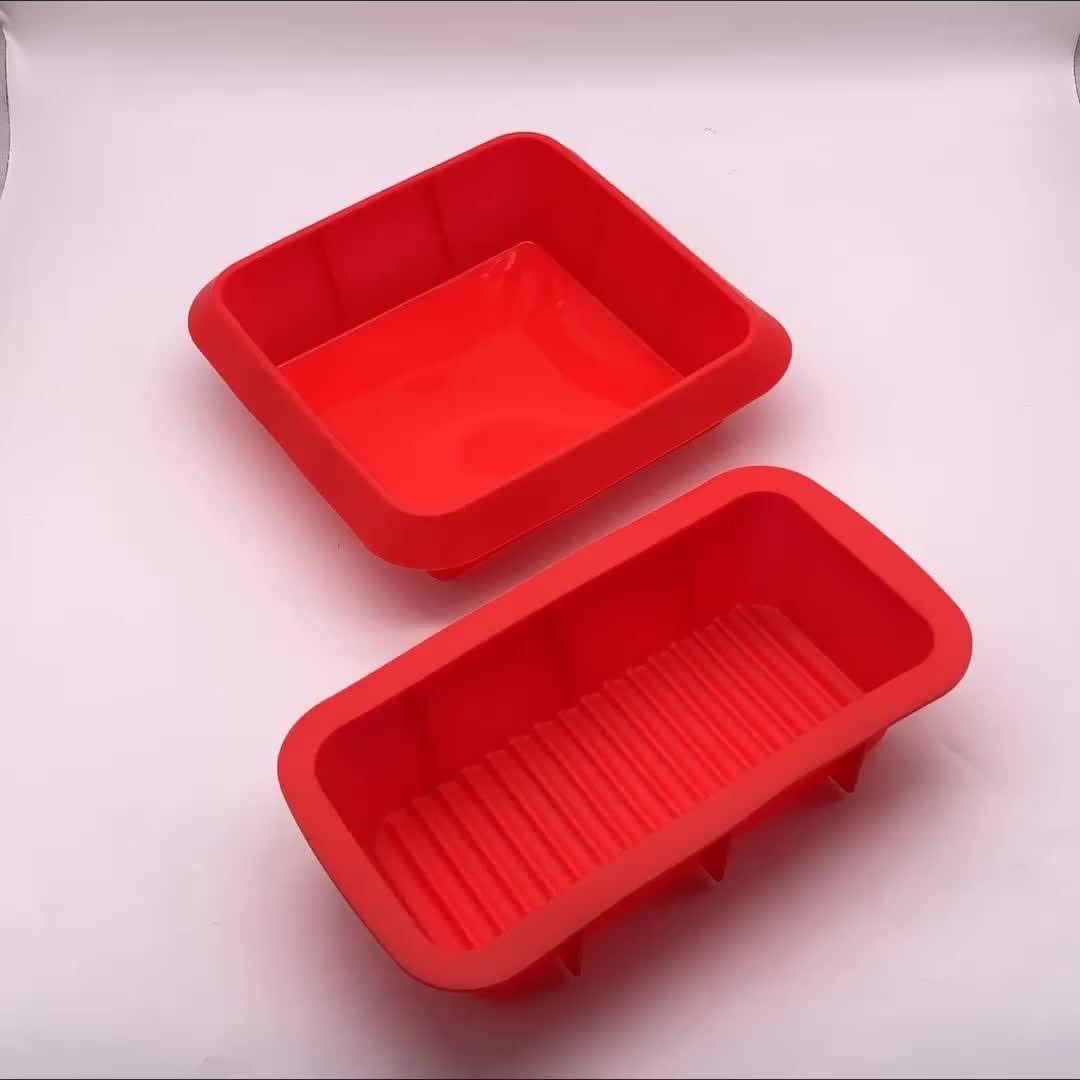 Benhaida Silicone Rectangle Pastry Toast Bread Loaf Cake Mold Cake ...