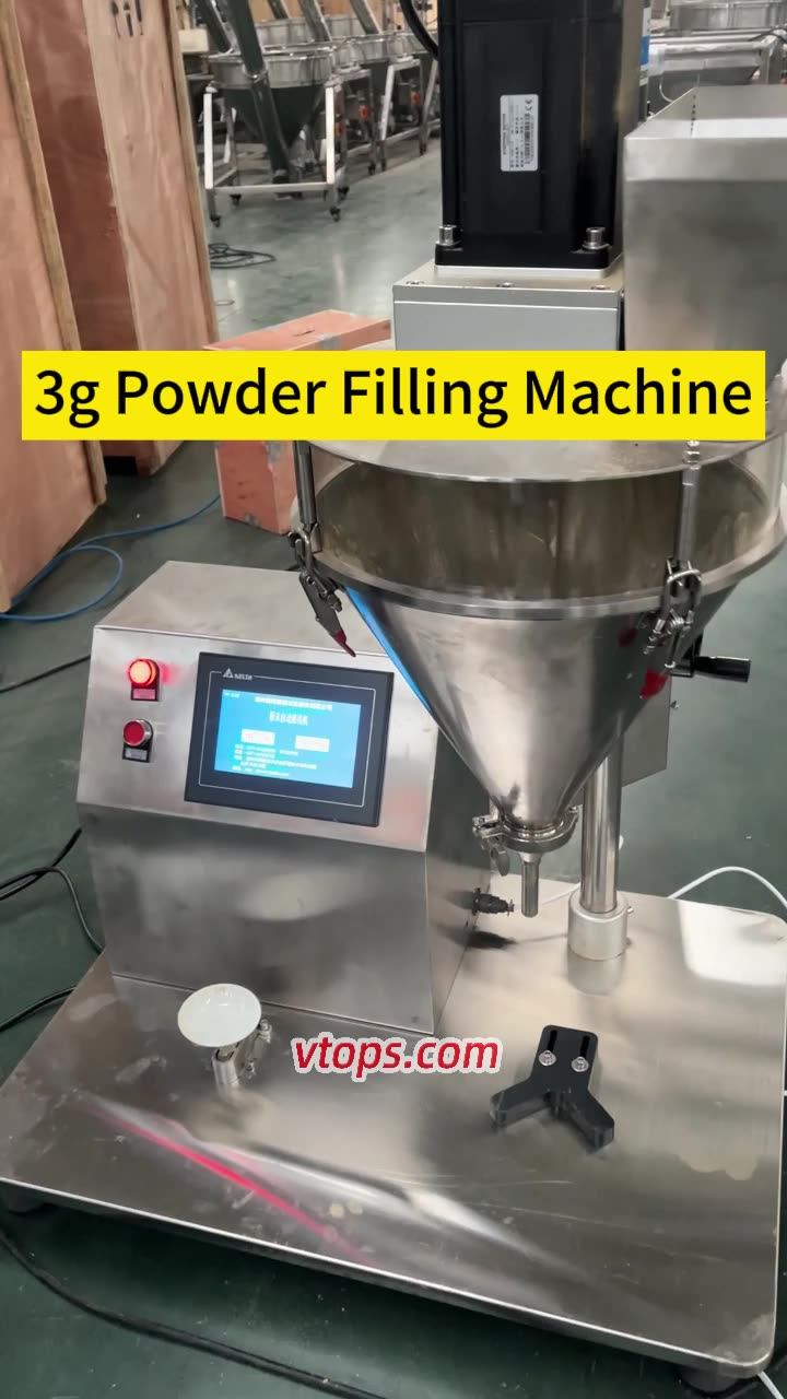 Small Dose Tabletop Spice Milk Powder Dosing Filling Machine 5g 10g 15g ...