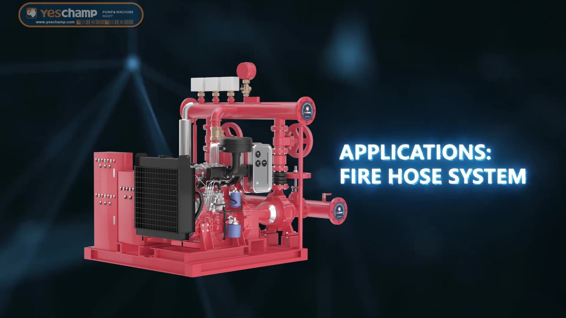 Edj Fire Pump Set With Horizontal Multistage Pump - Buy Fire Fighting ...