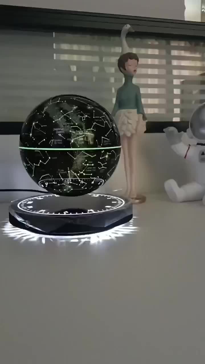 Magnetic Levitation Moon Lamp Simple Bedside Table Lamp Magnetic ...