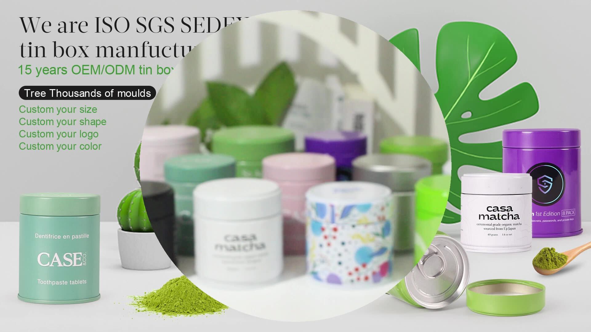 Hot Sale Metal Packaging Container Food Grade Beautiful Small Eco ...