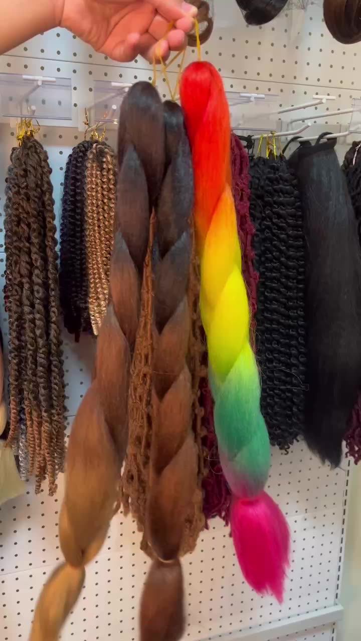 Wholesale Yaki Synthetic Braiding Hair 24in Ombre Jumbo Hair Braids New ...