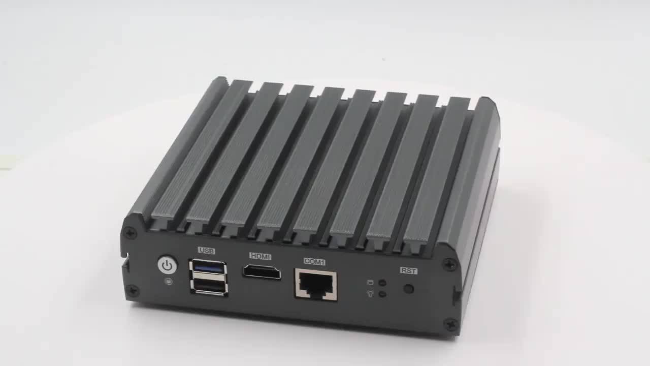 Fanless Industrial Mini Pc 6 Lan With 2usb 1rs232/485 J1900 Processor 6 ...
