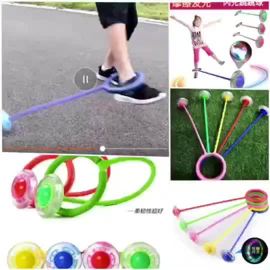 Children Flashing Jumping Ring Colorful Ankle Skip Jump Ropes Sports ...