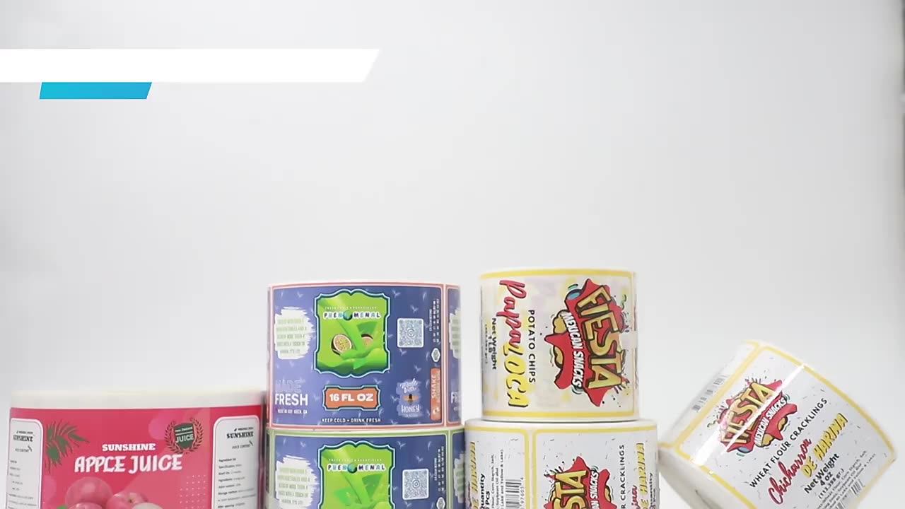 Customized Waterproof Bopp Vinyl Brand Logo Printing Food Packaging ...