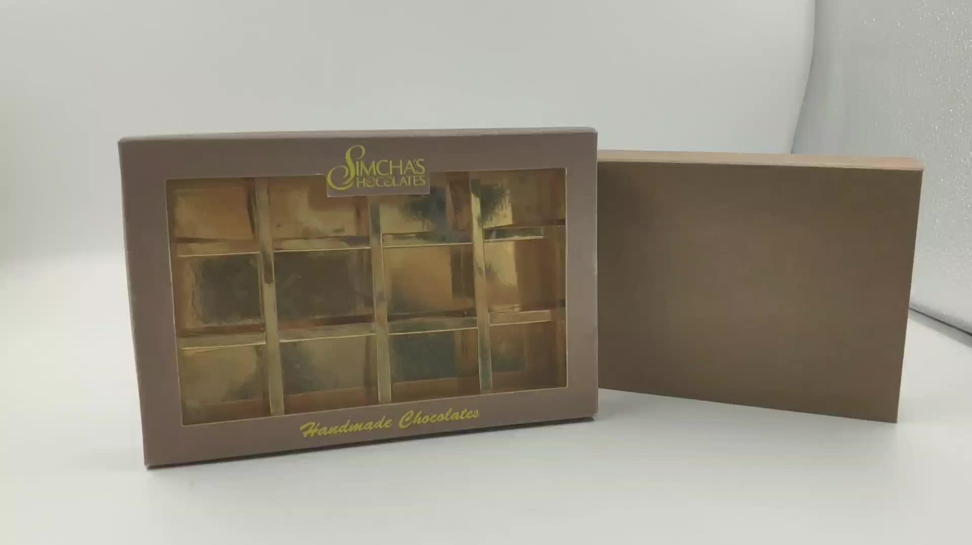 Factory High End Custom Clear Window Chocolate Box Luxury Packaging ...