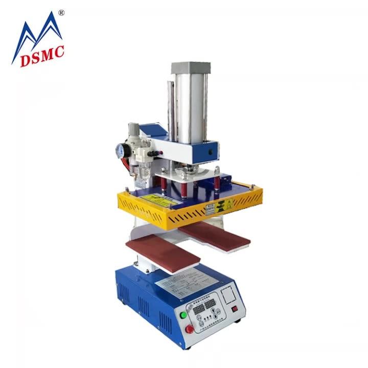 Small Pneumatic Leather Embossing Shoes Logo Heat Press Printing ...