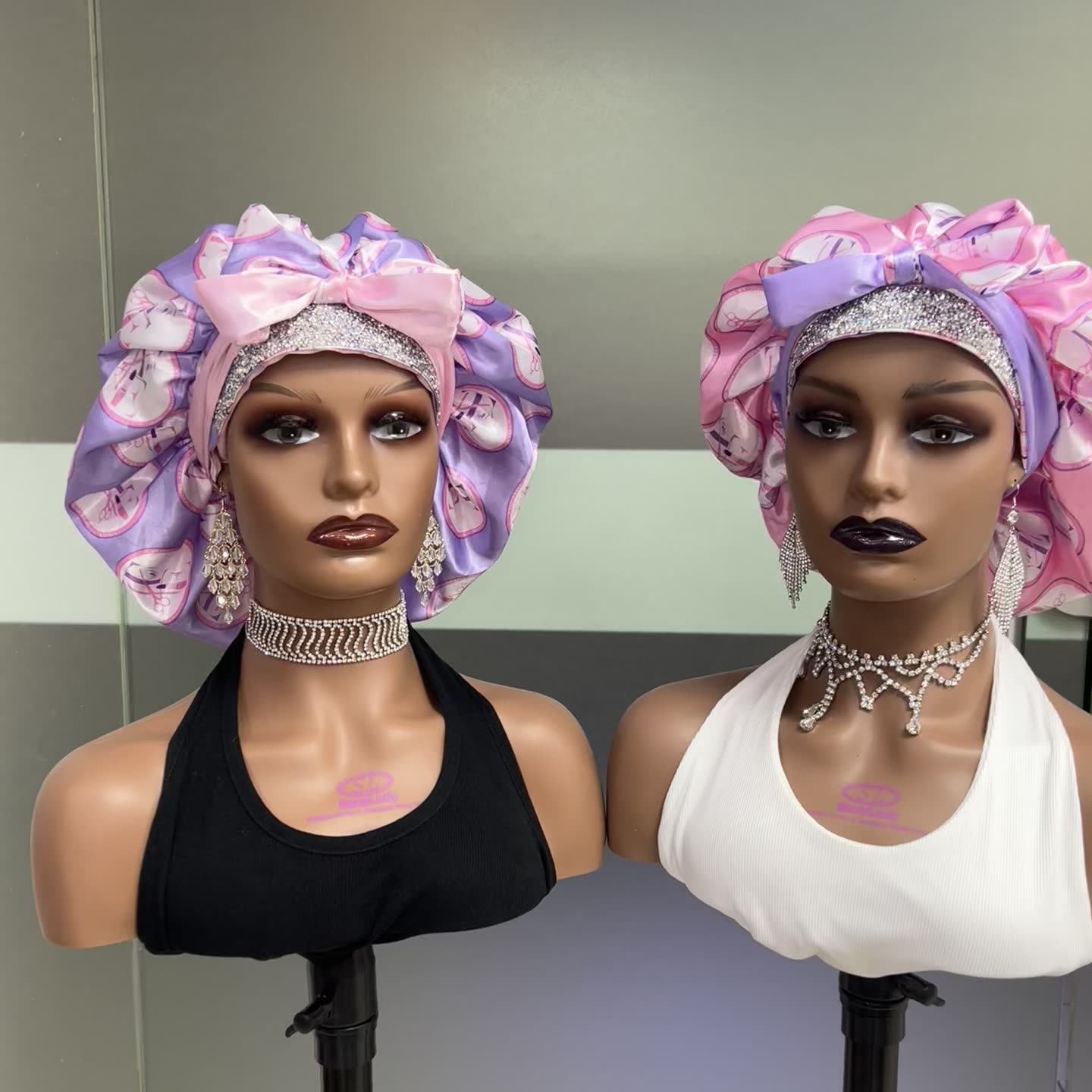 Sample Free Luxury Long Bonnet With Snap And Drawstring Bonnet With ...