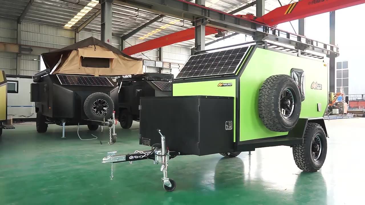 12ft Offroad Hybrid Pop Top Caravan Rv With Plenty Storage And Fold Out ...