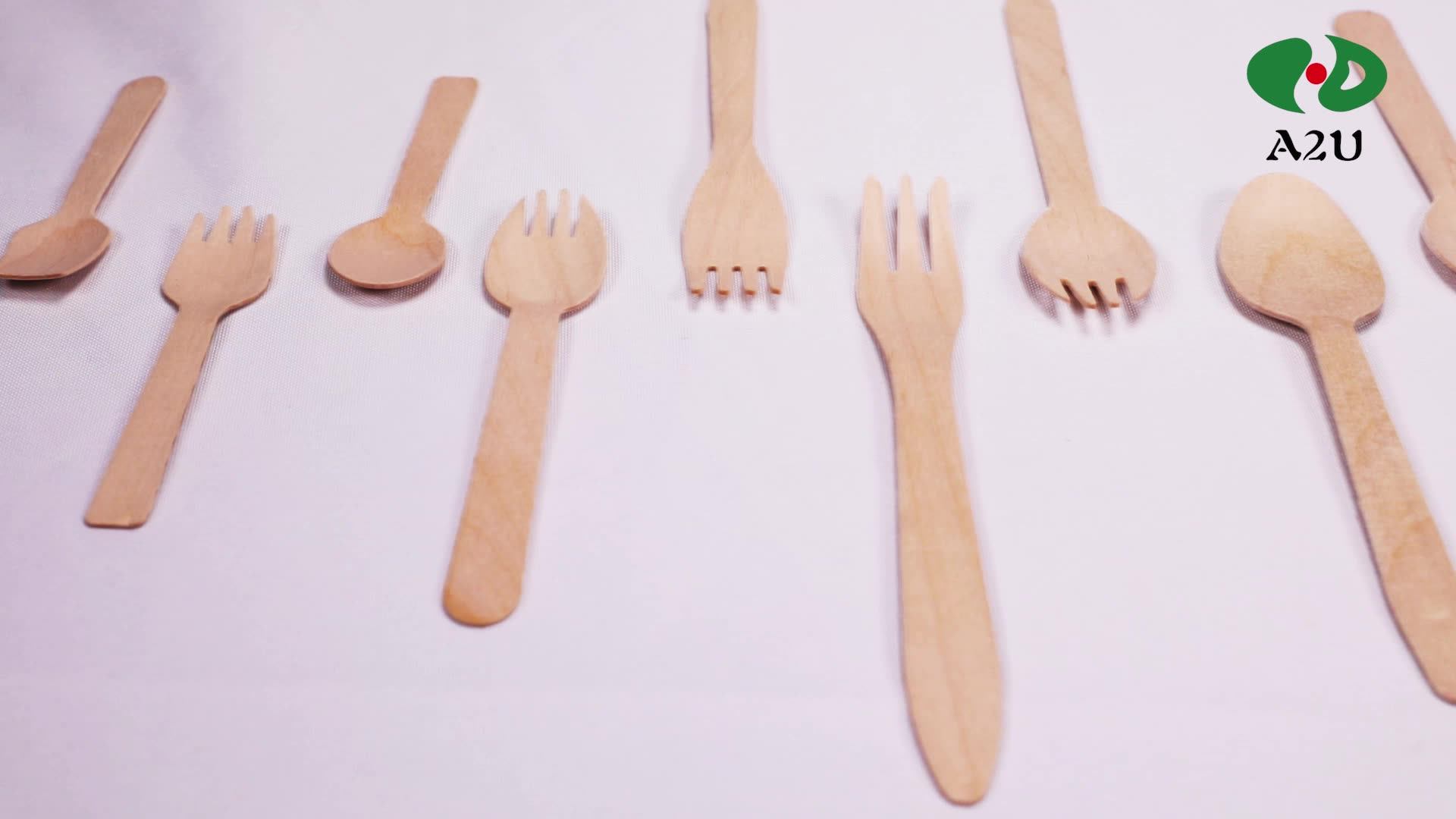 160 Mm Wooden Spoon Disposable Wooden Utensils Wooden Spoon And Fork ...