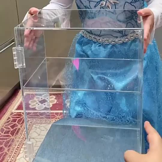 Acrylic Display Case With 5 Tiers For Collectibles,Figures,Countertop 3 ...