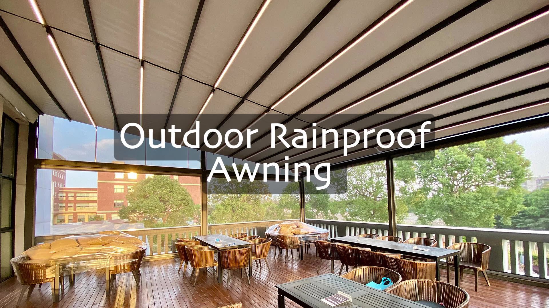 Aluminum Motorized Car Roof Tent Side Awning Retractable Pergola Roof ...