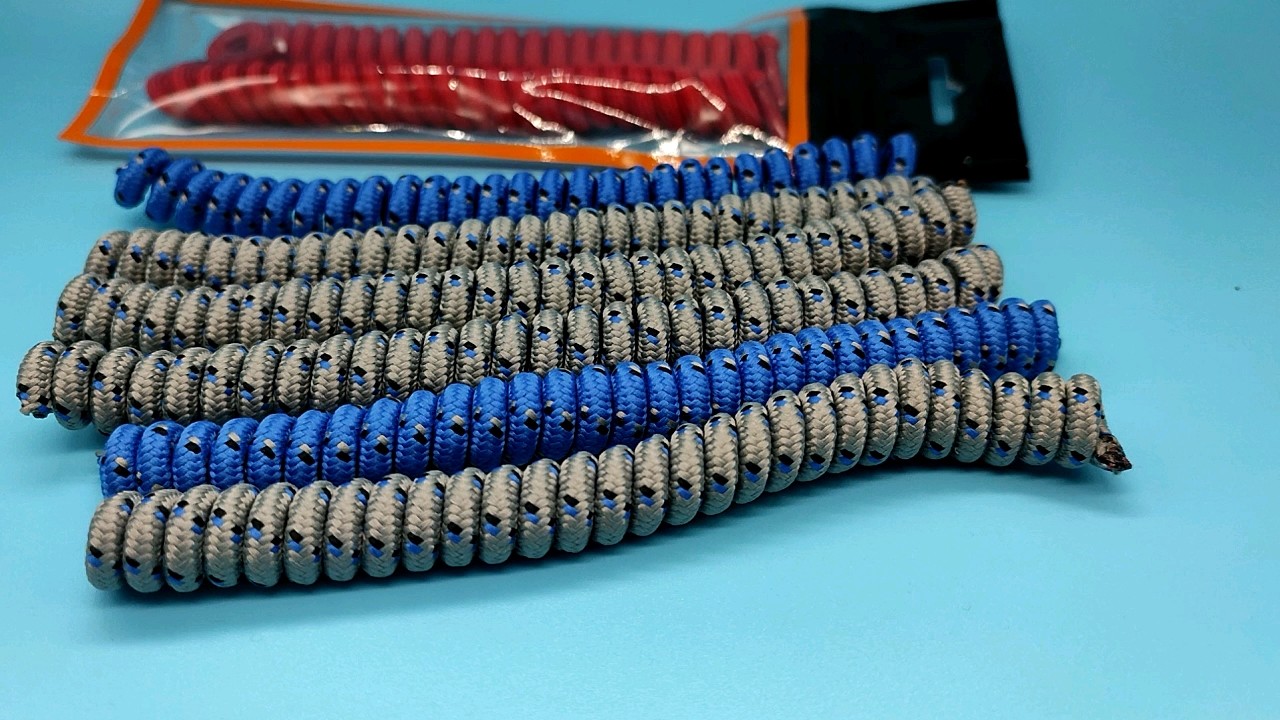 Custom Round Twisty Spring Laces No Tie Curly Elastic Shoelaces For ...