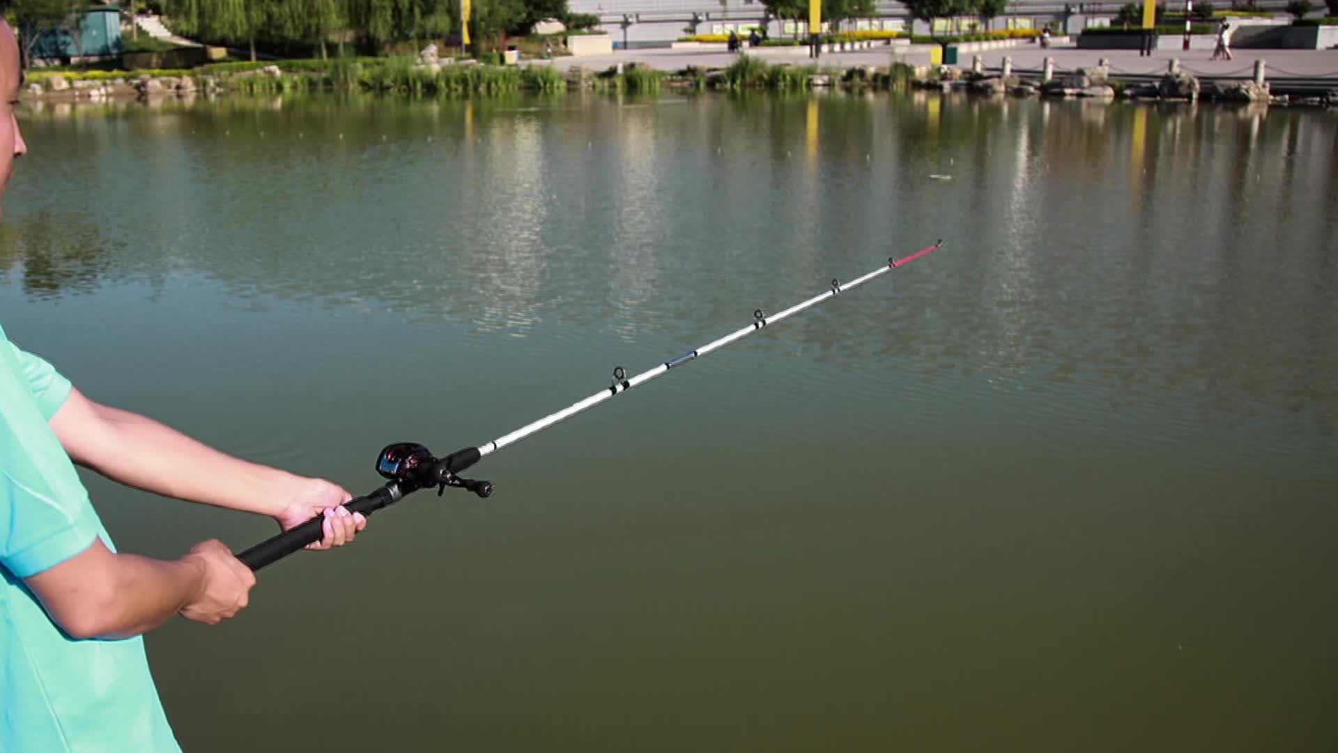 Saltwater Fishing Rod Surf Casting Fishing Rod 2 Section Solid Colored ...