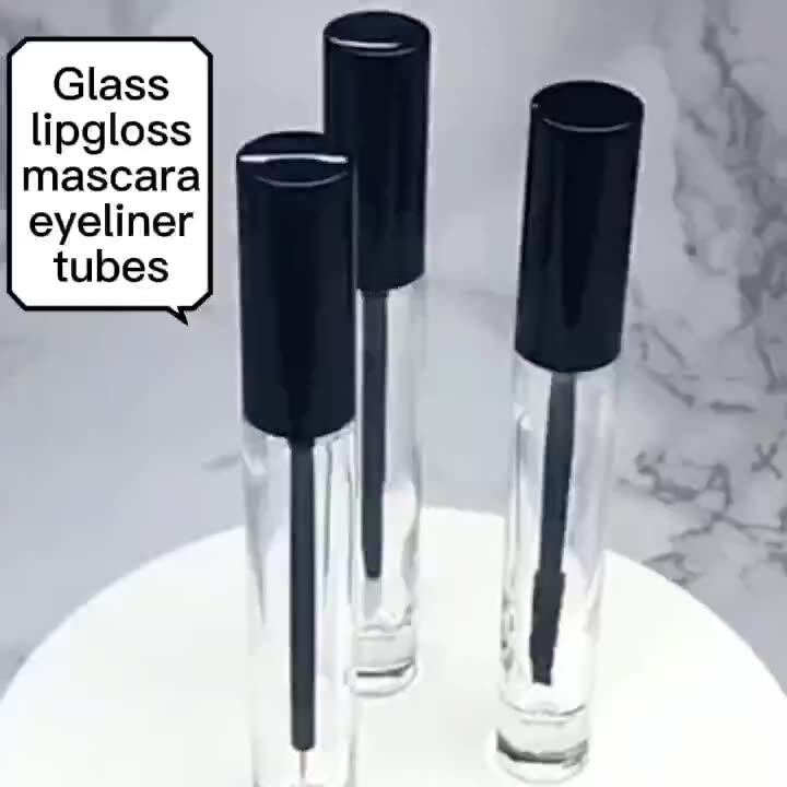 Glass Refillable Aluminium Mascara Tube 10ml Mascara Packaging Low Moq ...