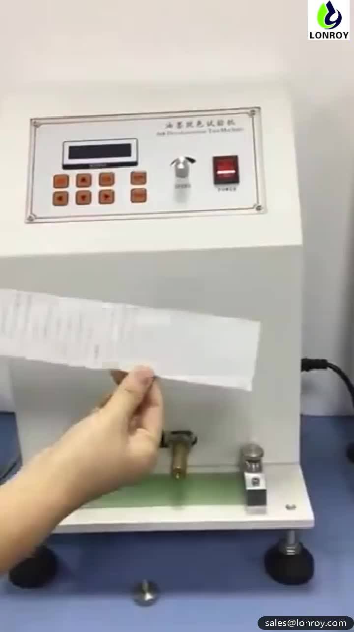 Astm D5264 Tappi T830 Ink Rub Resistance Tester Ink Decolorizing ...