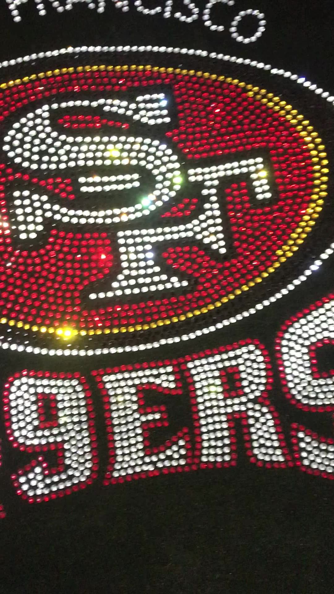 Factory Custom Rhinestone Bling New San Francisco 49ers Unisex ...
