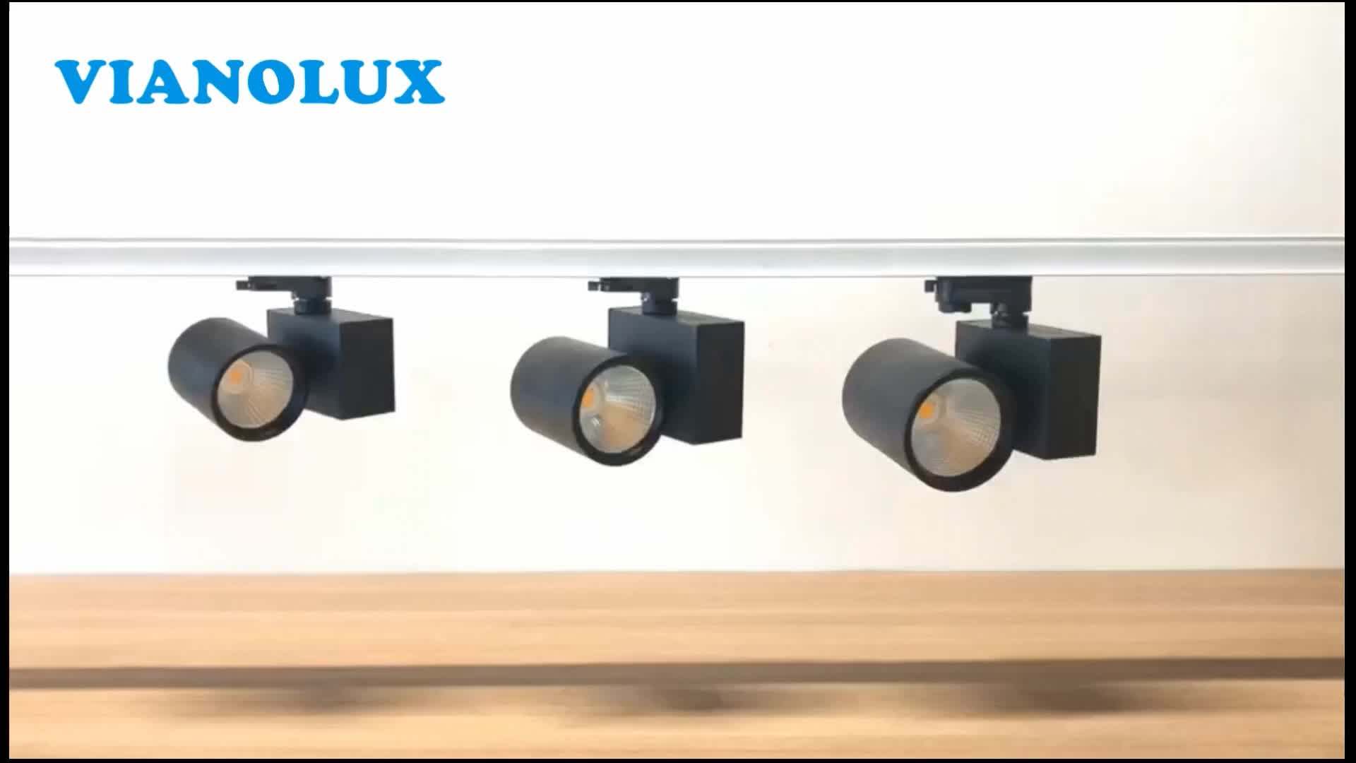 Adjustable Led Track Lights 15w 20w 32w 42w 110lm/w 2/3/4 Phase For ...