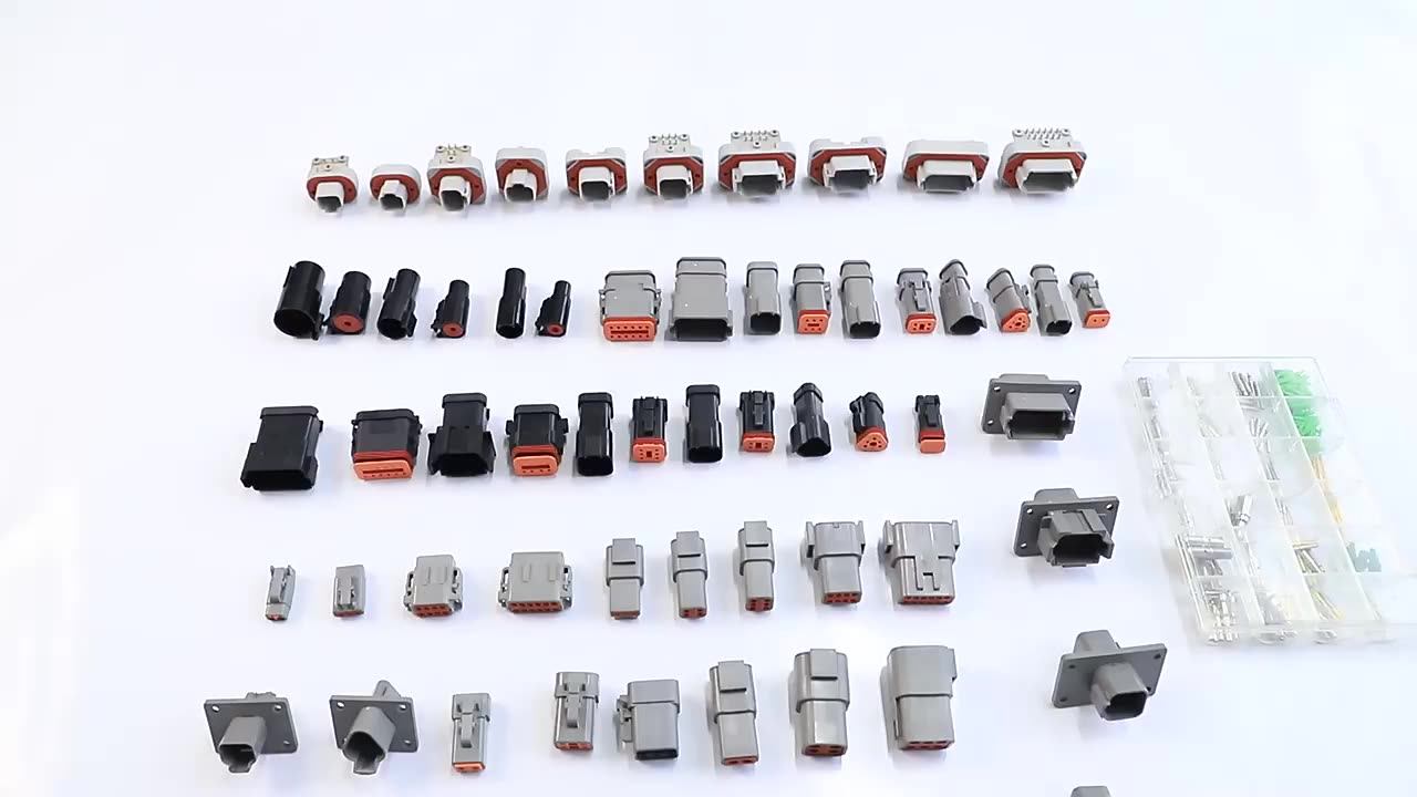 Auto Dtm Series 12 Way Pin Connector Dtm06-12sa Dtm04-12pa Wm-12p Wm ...