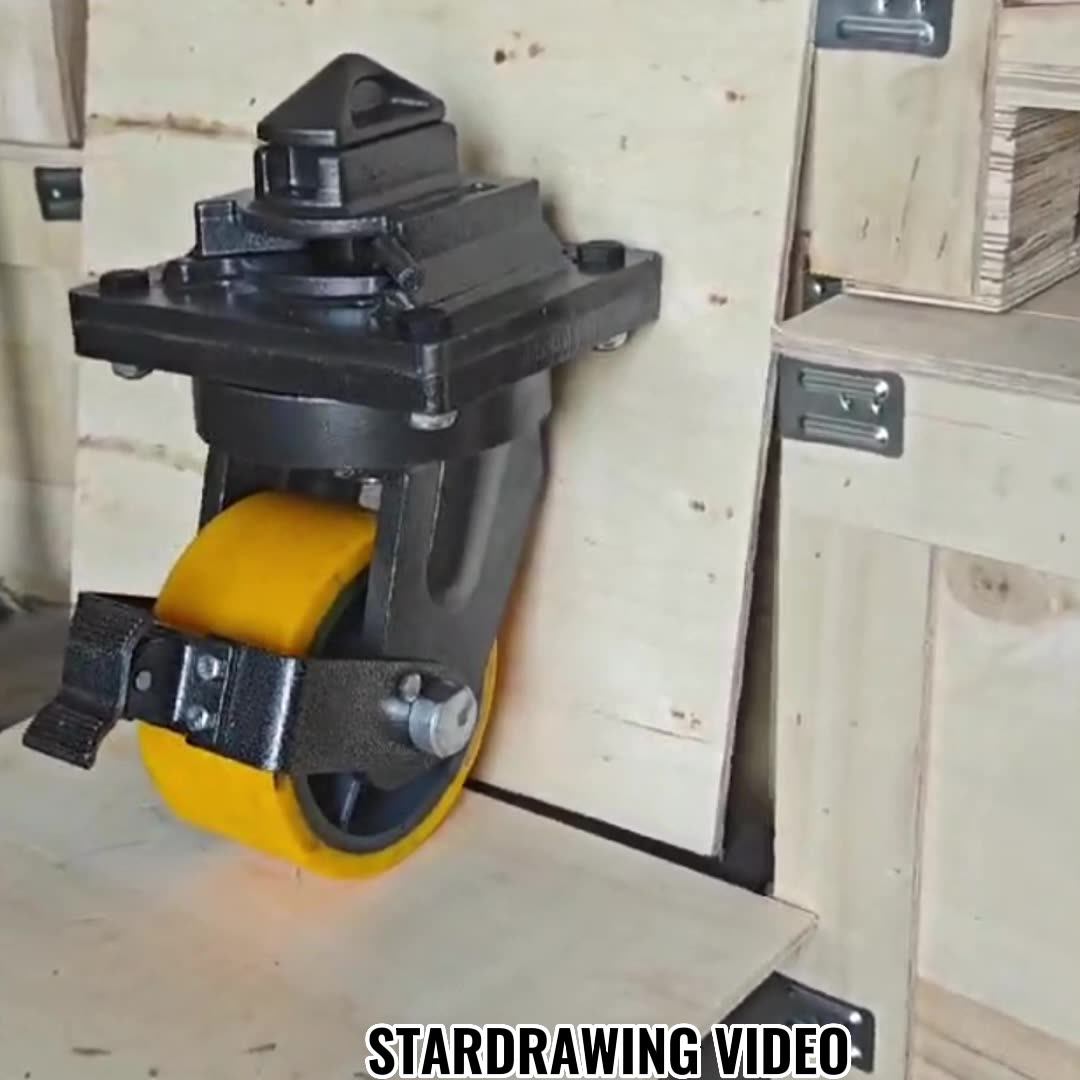 Ss Shipping Container Castor Wheels 5 Ton Load With Brake - Buy ...