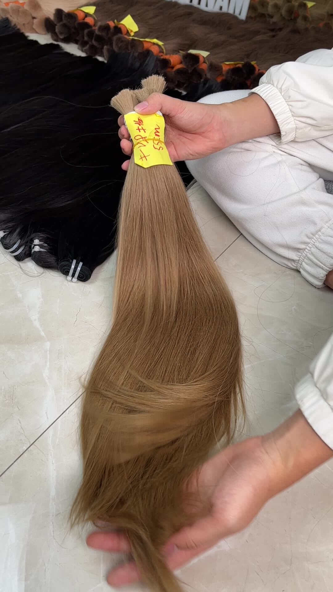 Top Quality Raw Vietnamese Hair 2023 Virgin Blonde Color Hair Bulk 9c ...