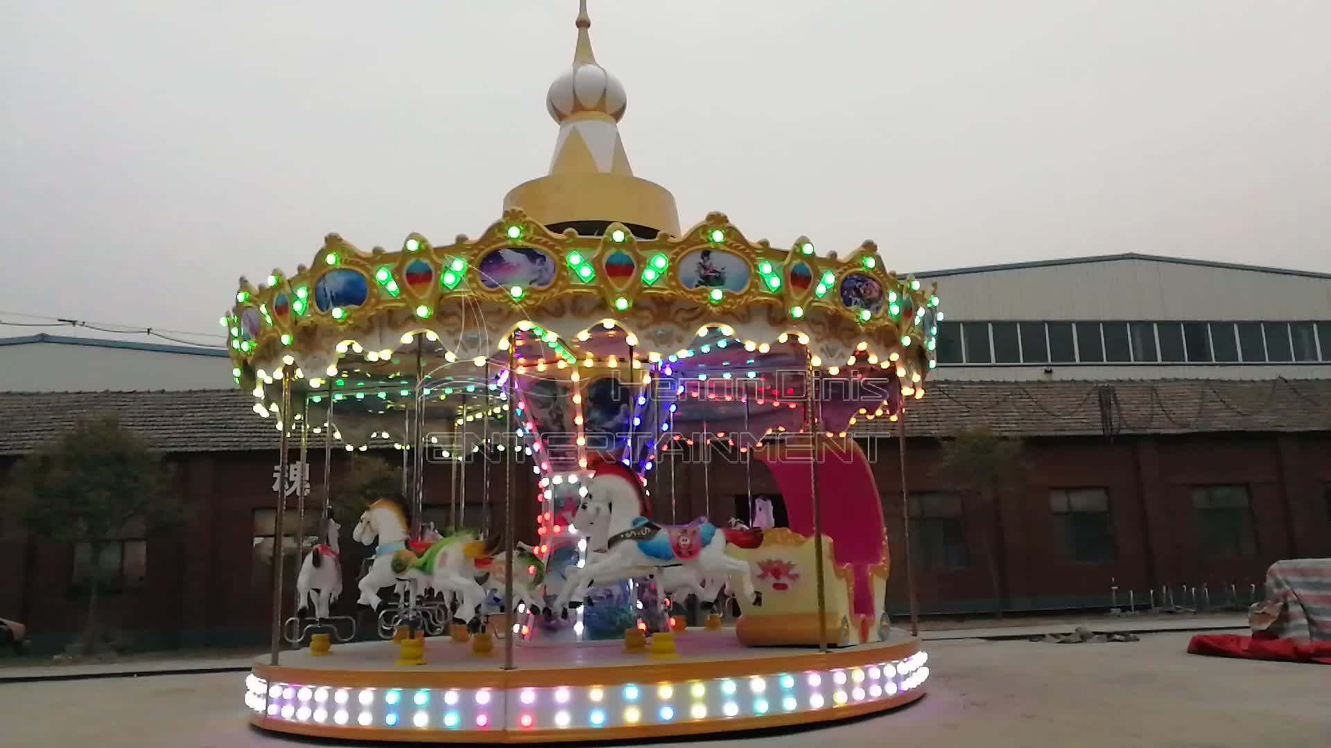 Antique Park Carousel Horse Adult Amusement Ride For Sale - Buy Antique ...