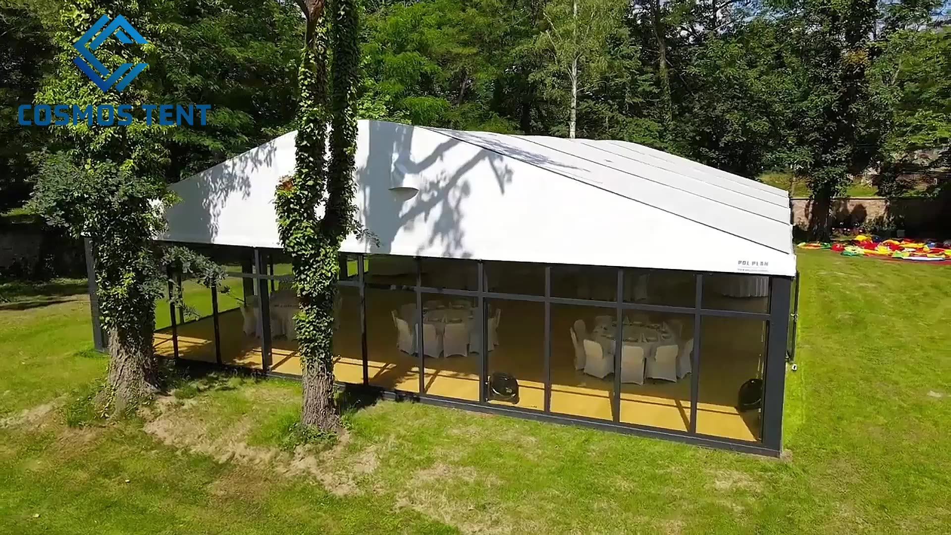 Aluminum Frame Glass Wall Marquee 20x30m Wedding Event Party Tents ...