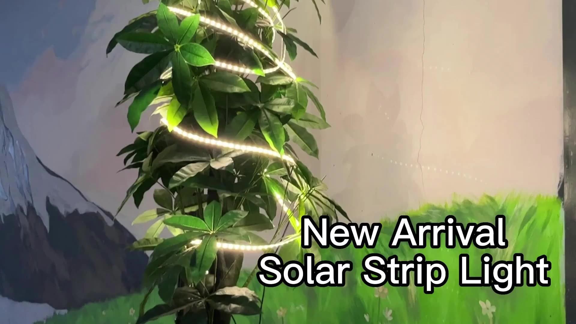 Outdoor Waterproof Ip55 2835 Led Solar Light Strip Flexible Solar Led ...