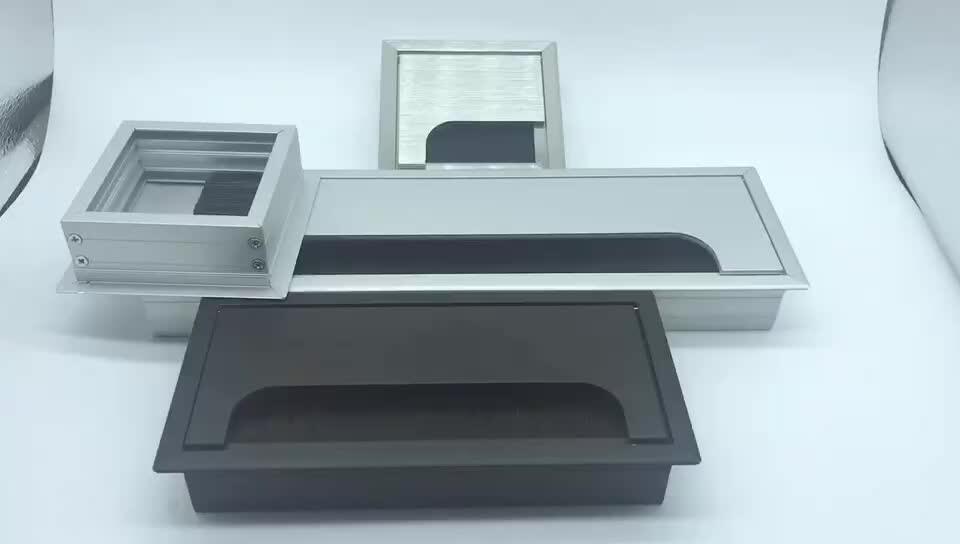 Office Table Rectangular Cable Grommet Desk Wire Cable Hole Cover - Buy ...