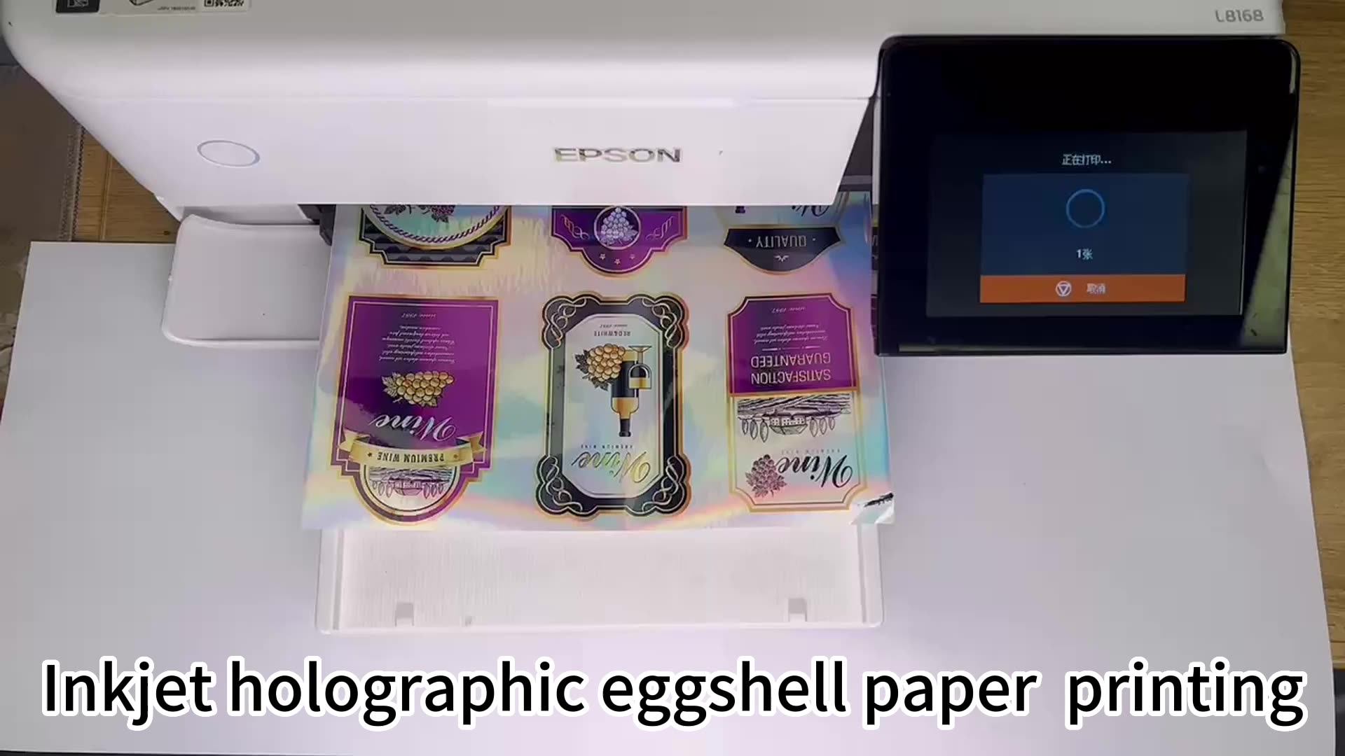 Holographic A4 Destructible Stickers Sheets Vinyl A4 Egg Shell Paper ...