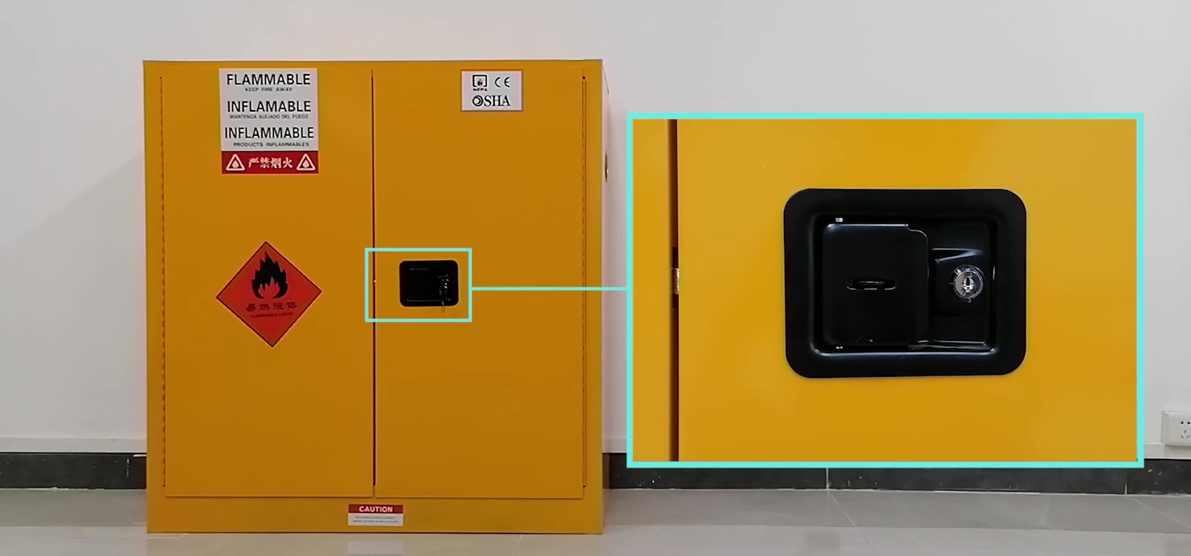 115 Gallons Oil Drum Safety Storage Cabinet For Flammable Substances ...