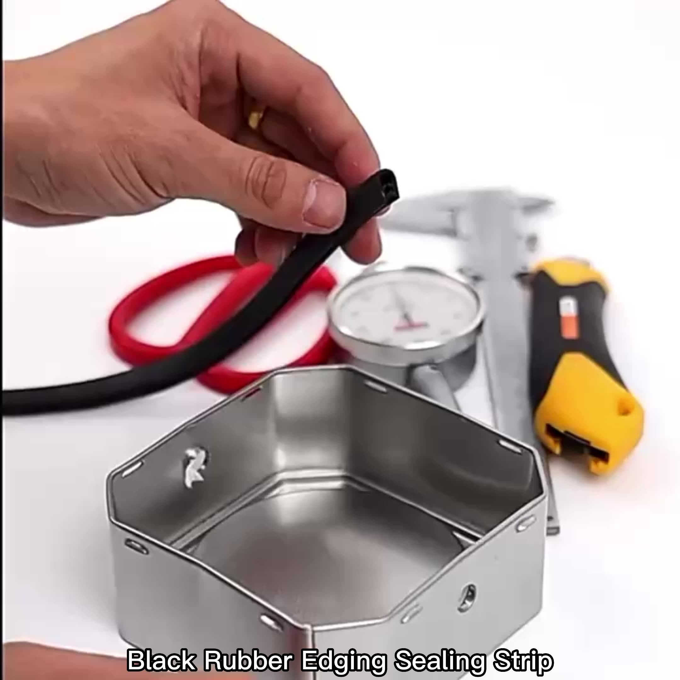 U Channel Self Adhesive Sponge Foam Buffer Bumper Black Door Window ...