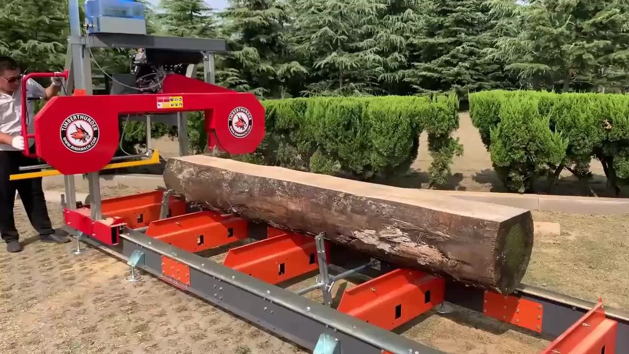 Rima Portable 36'' Band Sawmill / Rs36 Woodworking Machine Wood Band ...