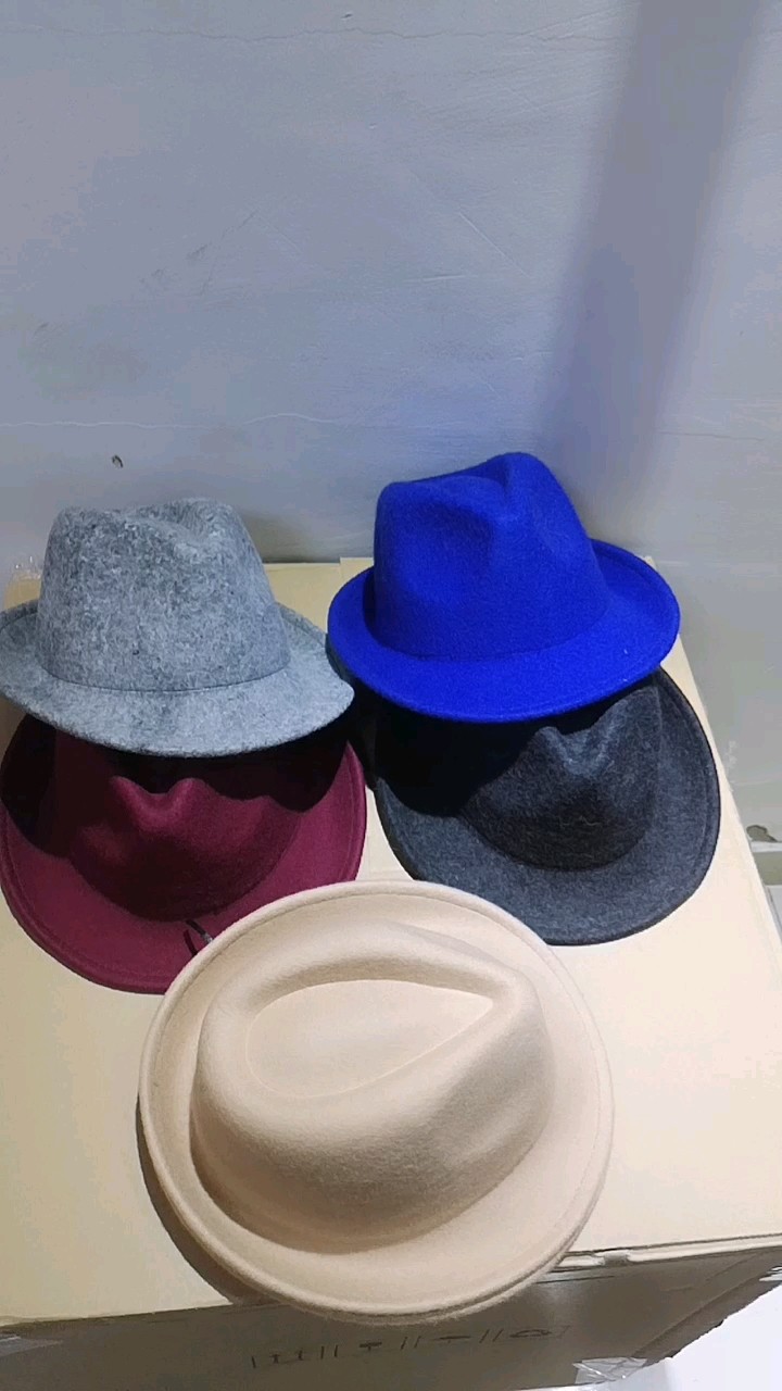 Custom Design Acceptable Wool Felt Little Girl Boy Kids Fedora Hat For ...