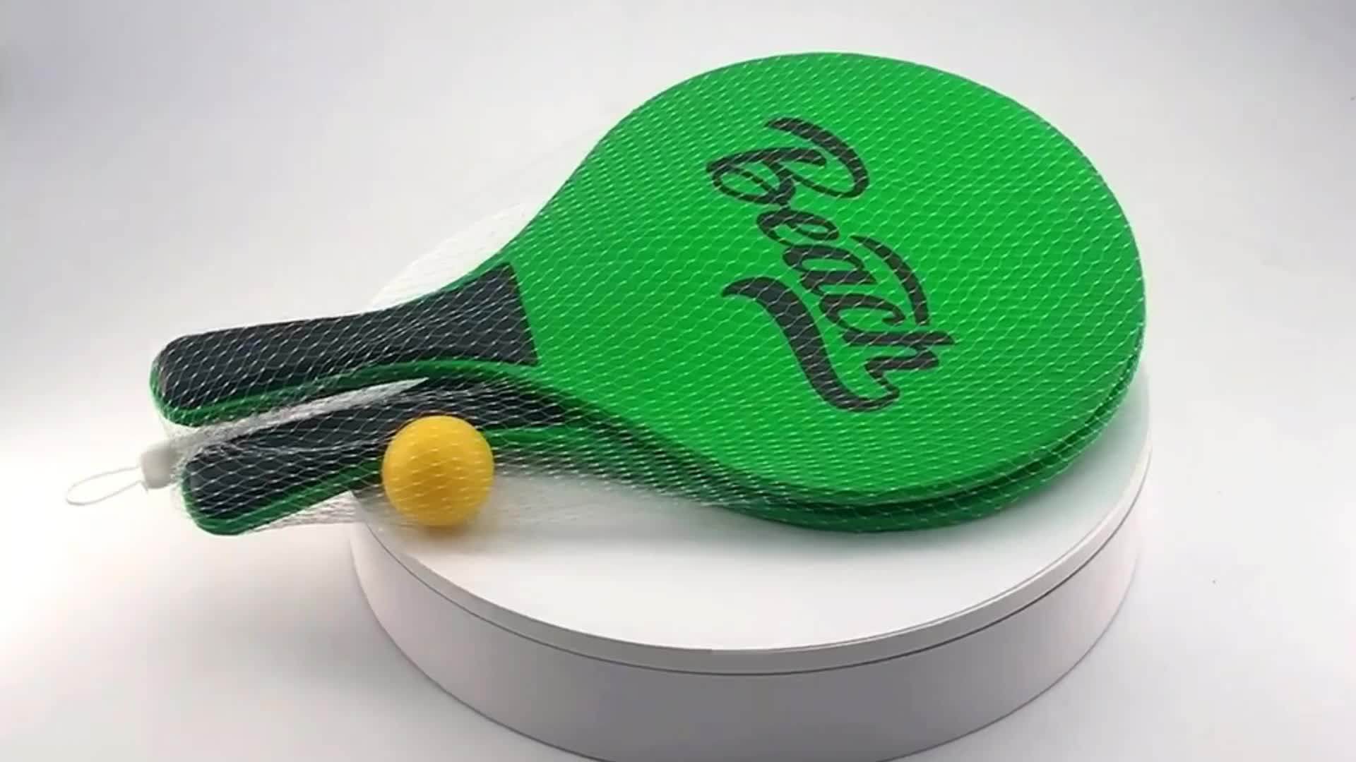 Promotional Oem Classic Design Wooden Beach Tennis Racket Paddle Ball ...