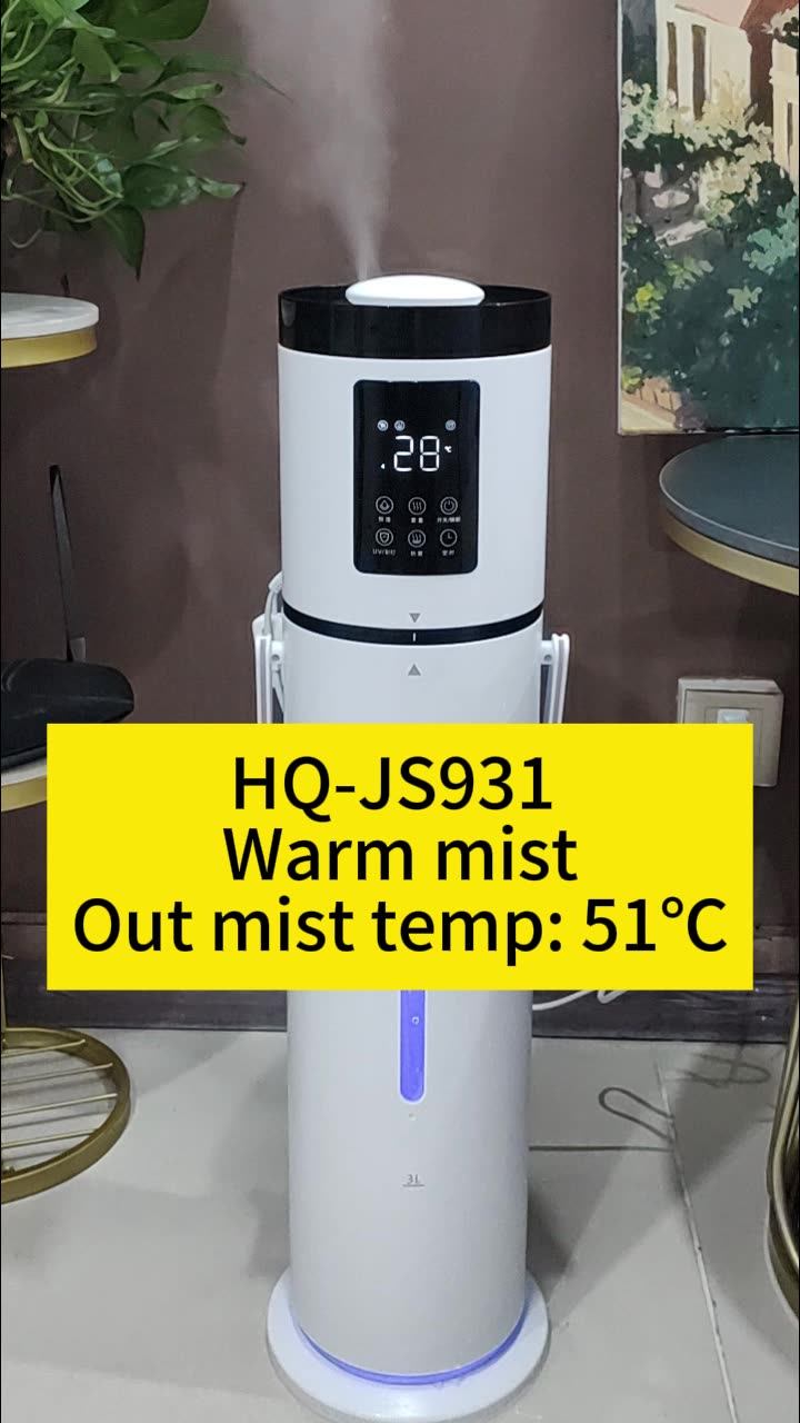 9l Ultrasonic Warm Mist Air Humidifier Tower New Ptc Heater Humidicator ...