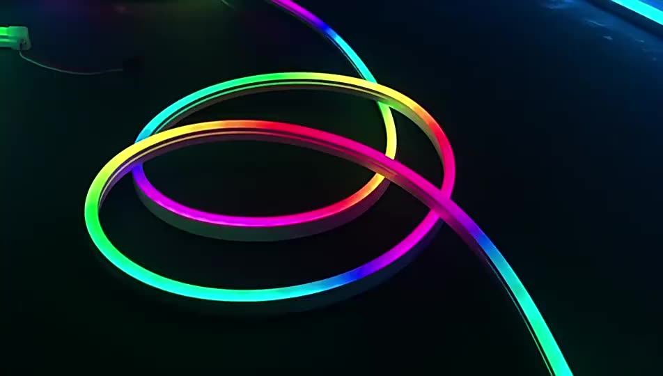 Rgbic Pixel Neon Silicone Soft Tape Flexible 24v 12v Rgb Rope Strip ...