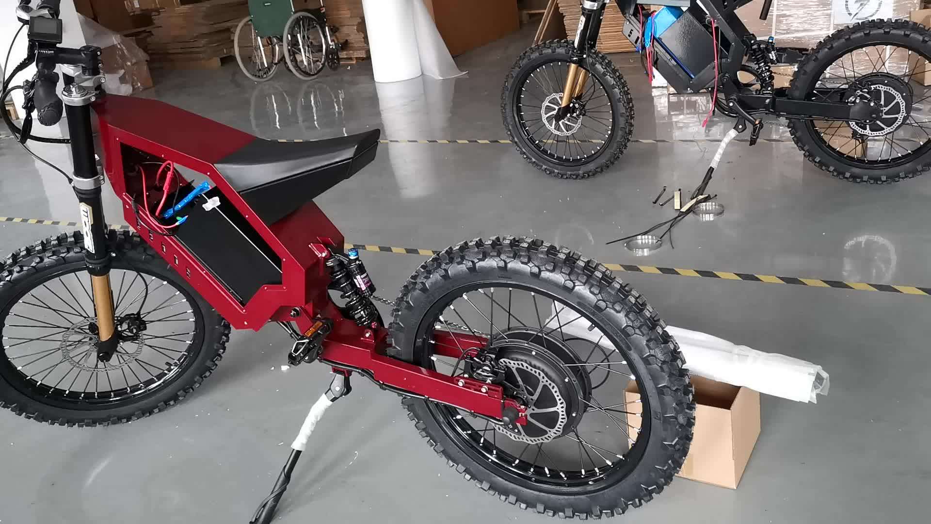 Factory Price Enduro Stealth Bomber Electric Bike 5000w Full Suspension ...
