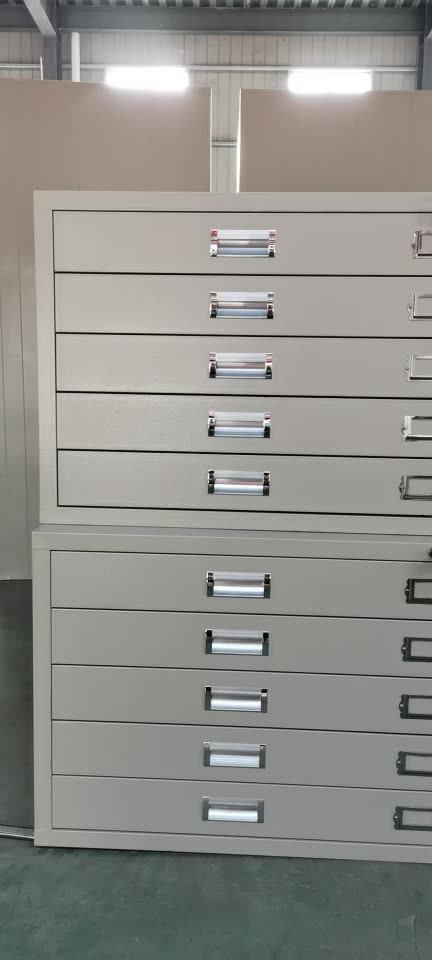 Metal A0 Paper Map Cabinet Plan 5 Drawers Filing Cabinet Steel A1 Paper ...