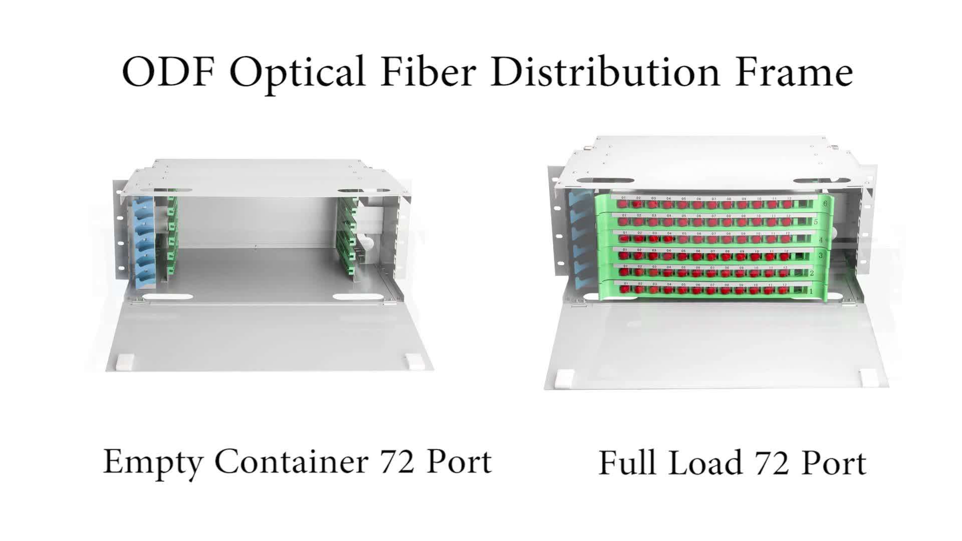 Mini Odf 48 Core Empty Container Odf 48 Port Fiber Optic Distribution ...