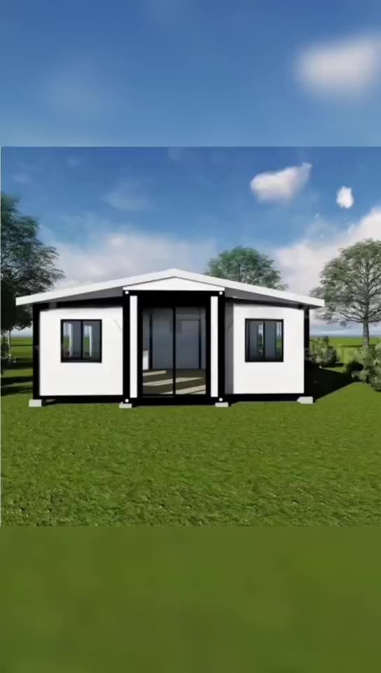20ft 40ft Expandable Container House With Solar Panels Modular Villa ...