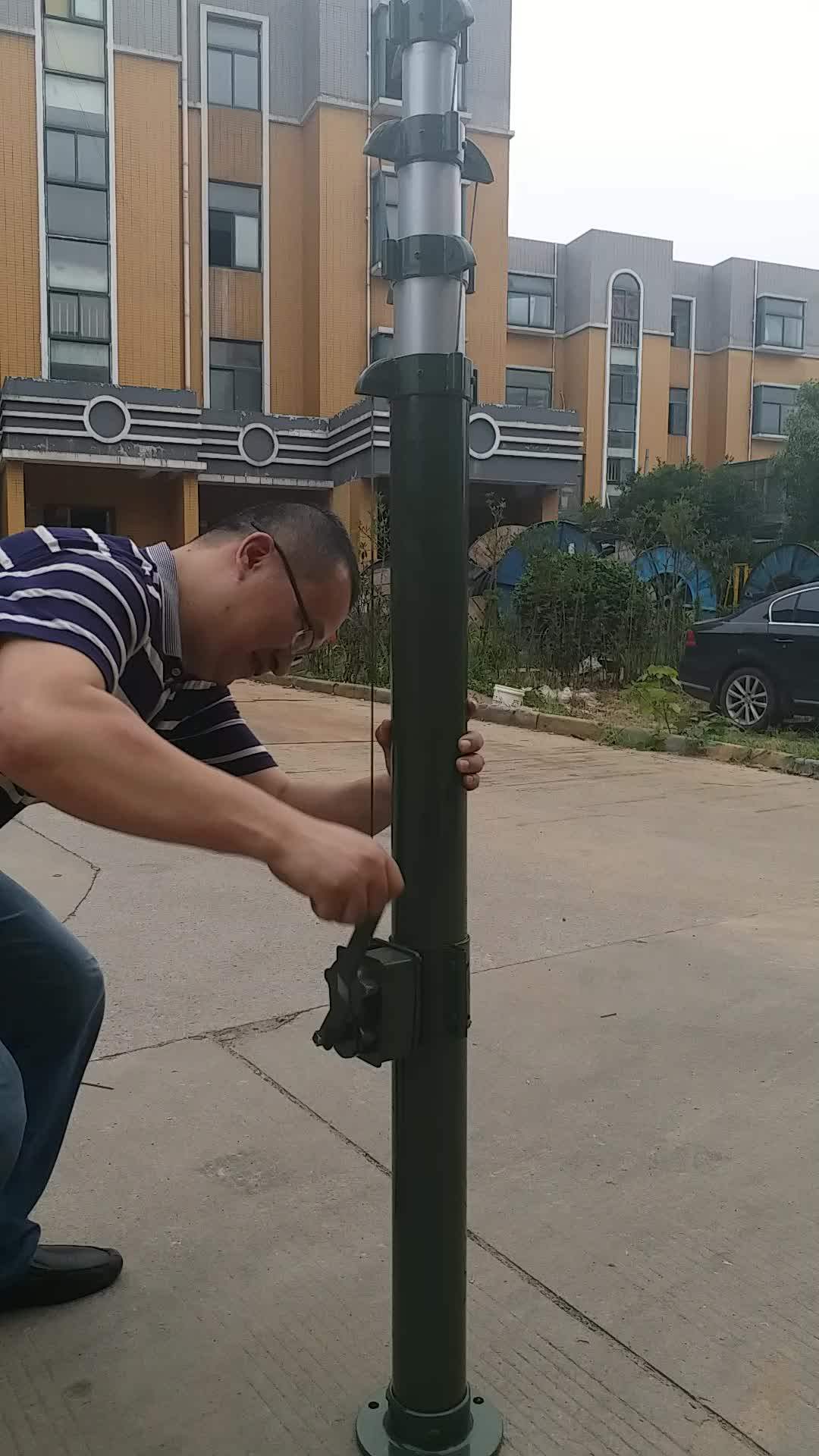 Portable Camera Tower Hand Winch Aluminum Vehicle-mounted Telescopic ...