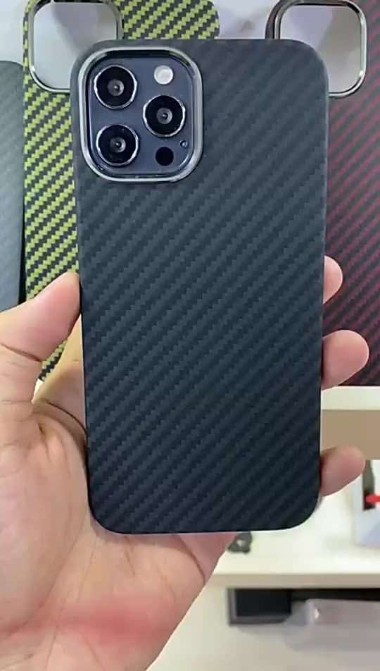 Aramid Fiber Phone Case For Iphone 14/13 High Strength Carbon Fiber ...