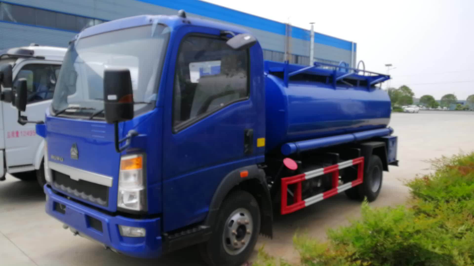 8000 Liters Howo Fuel Bowser Truck Rhd Waste Oil Truck Bulk Oil Trucks ...