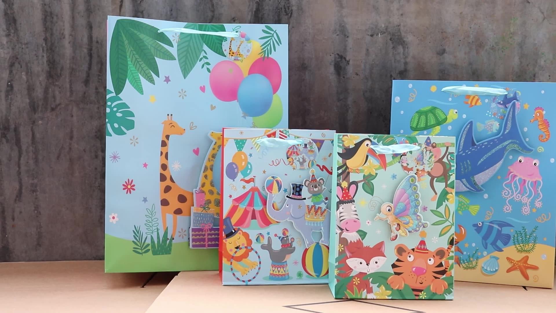 Moq120 Paper Bag Window Rose Bouquet Flowers Hand Bags Gift Packaging ...