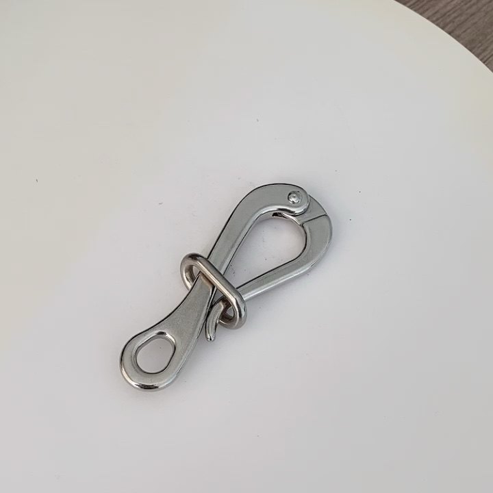 Stainless Steel Marine Quick Release Eye Folding Loop Pelican Hook ...